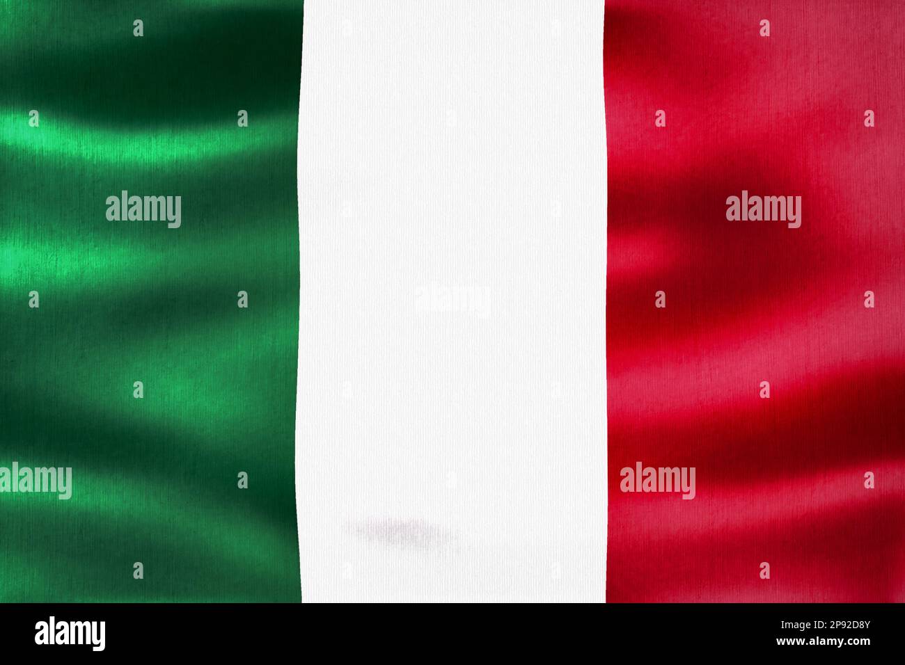 Italy flag - realistic waving fabric flag Stock Photo - Alamy