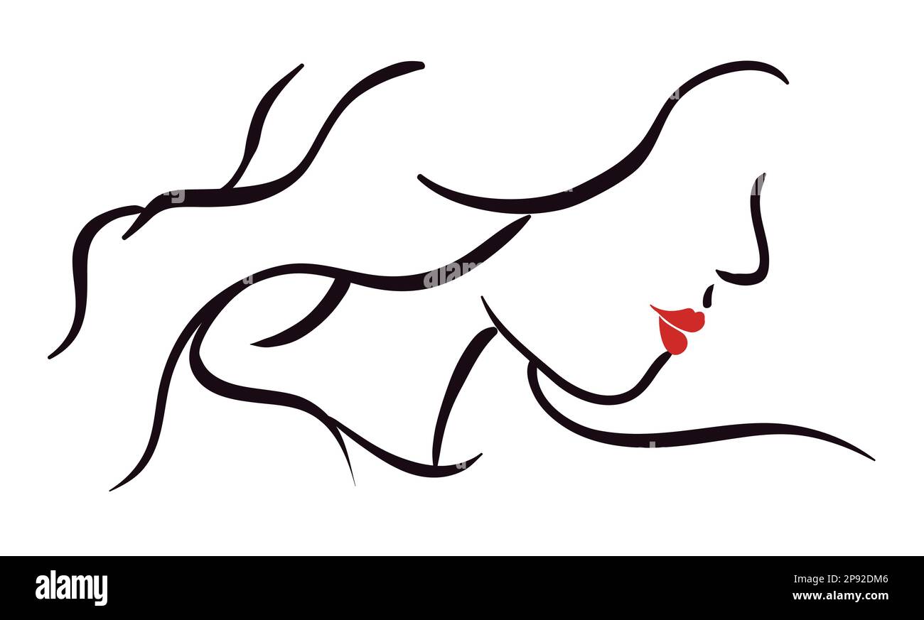 Lips Silhouette Side