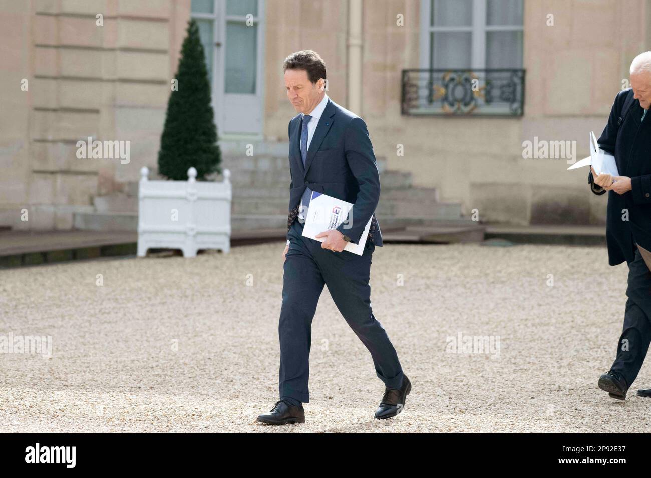 Paris, France. 10th Mar, 2023. Geoffroy Roux de Bezieux before a ... Paris, France. 10th Mar, 2023. Geoffroy Roux de Bezieux before a ...