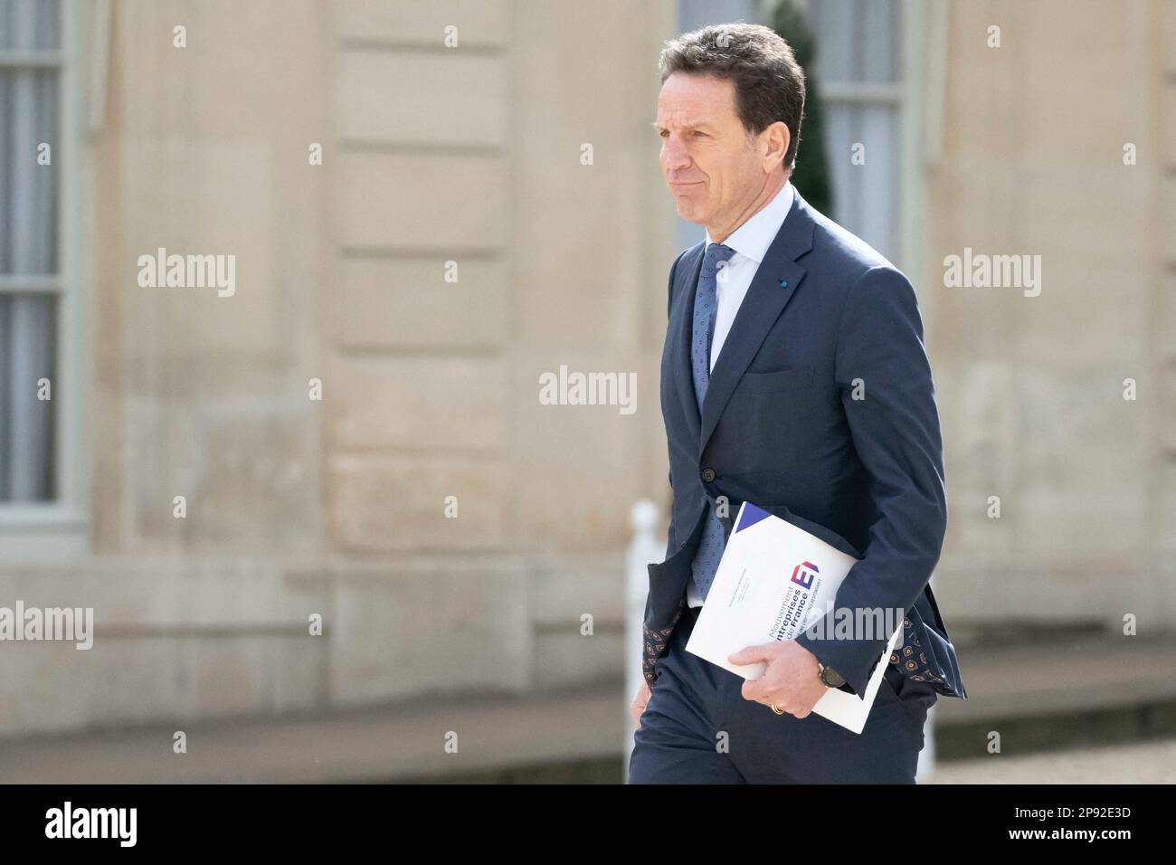 Paris, France. 10th Mar, 2023. Geoffroy Roux de Bezieux before a ... Paris, France. 10th Mar, 2023. Geoffroy Roux de Bezieux before a ...