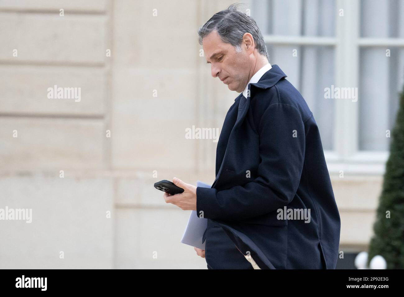 Paris, France. 10th Mar, 2023. Rodolphe Saade before a meeting on the ... Paris, France. 10th Mar, 2023. Rodolphe Saade before a meeting on the ...