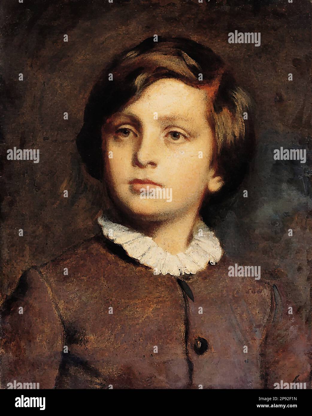 Székely Bertalan - Fiatal fiú fehérgalléros ruhában - Magyar Iskola ...