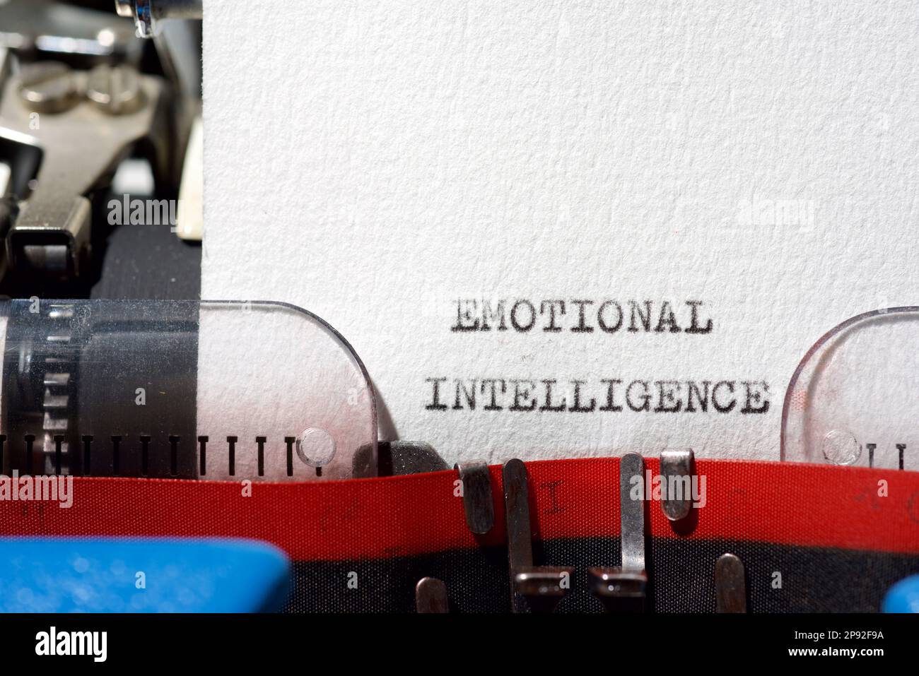 Emotional intelligence text written with a typewriter Stock Photo - Alamy
