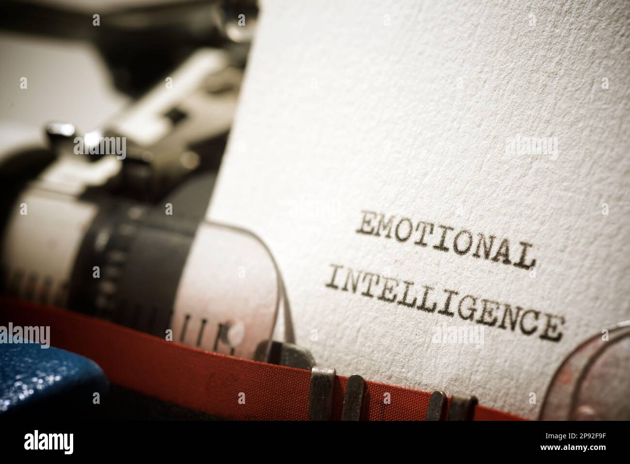 Emotional intelligence text written with a typewriter Stock Photo - Alamy
