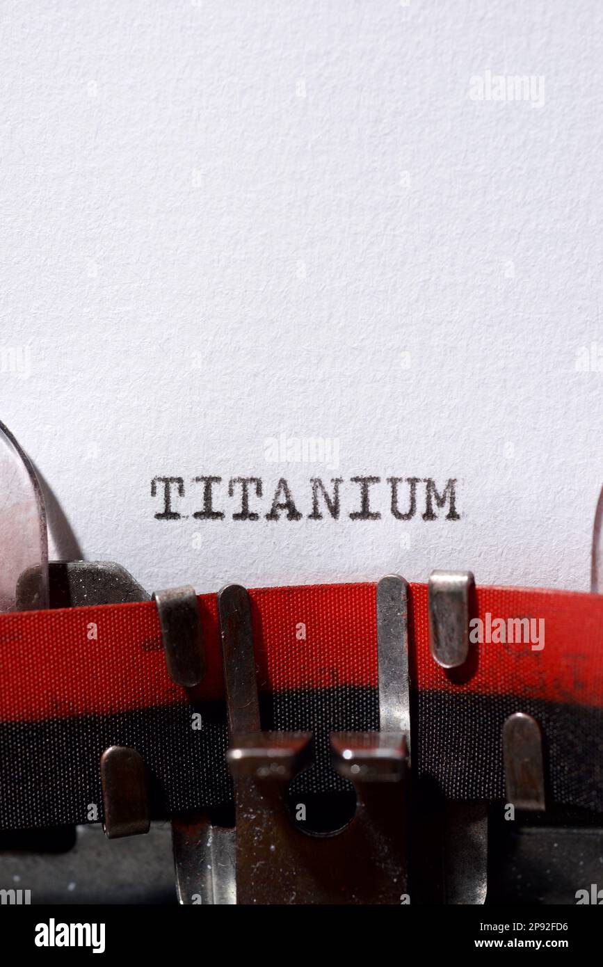 Titanium word hi-res stock photography and images - Alamy