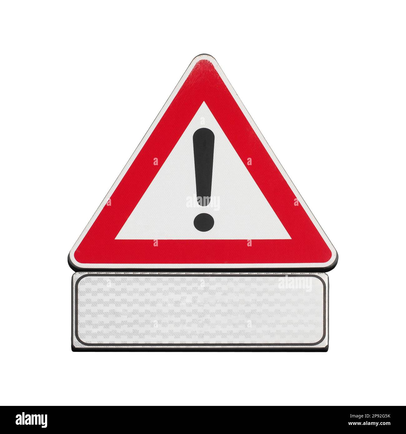 danger traffic sign isolated over white background Stock Photo - Alamy