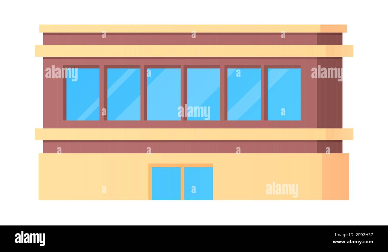 Steel facade on modern Stock Vector Images - Alamy