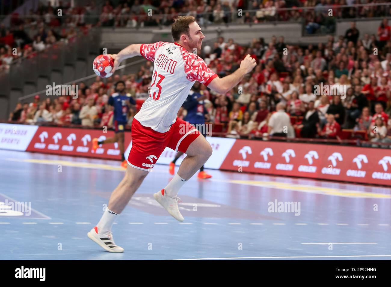 Arkadiusz Moryto in action during the 2nd phase of EHF 2024 ...