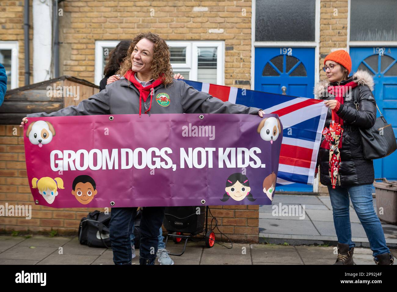 Pro trans protest hi-res stock photography and images - Alamy