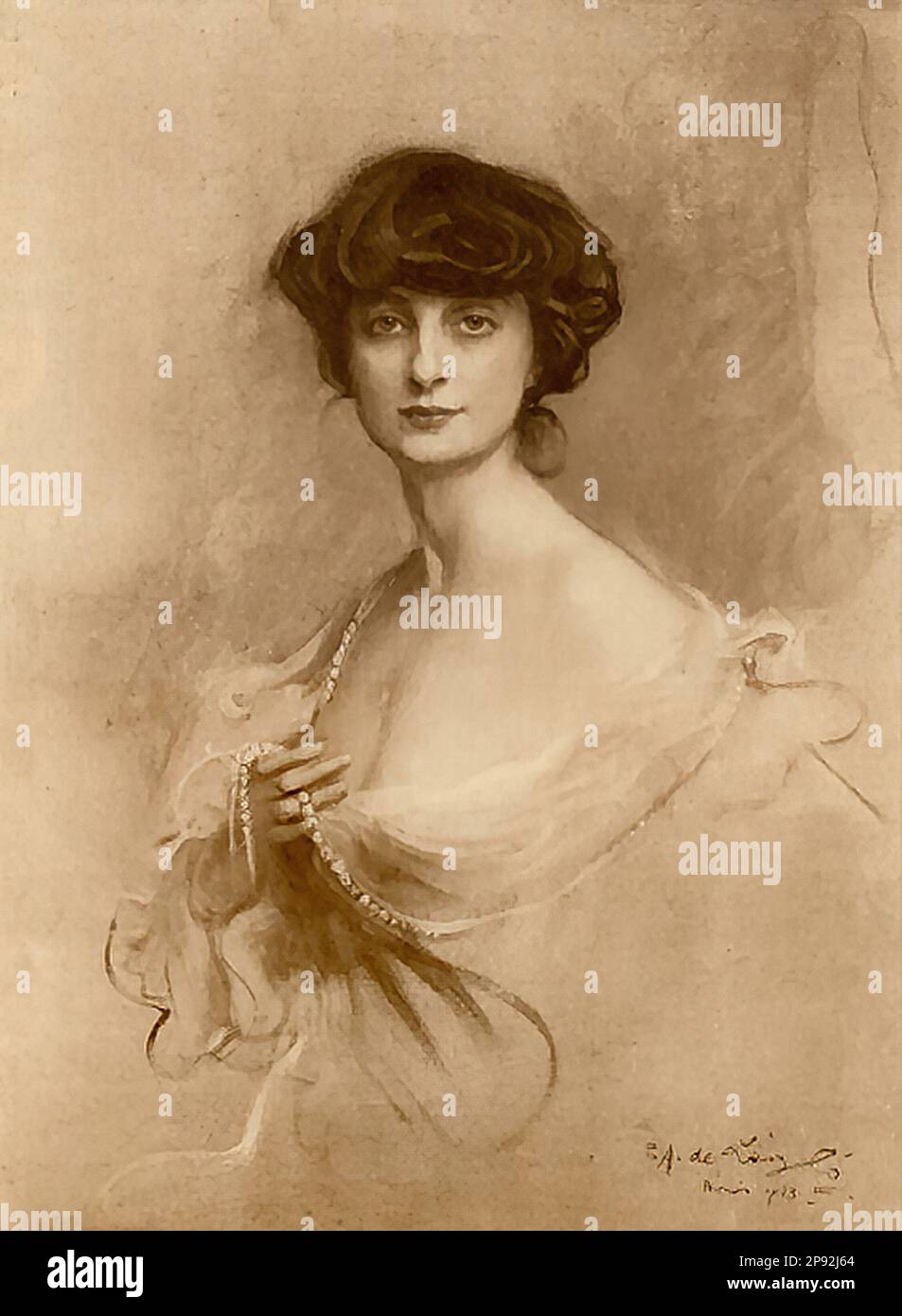 FüLöp Elek László - La Contessa Anna De Noailles - Magyar Iskola - XIX ...