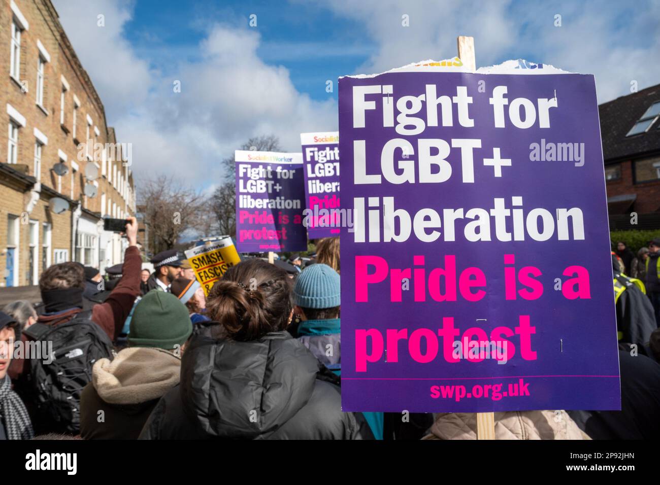 Pro trans protest hi-res stock photography and images - Alamy