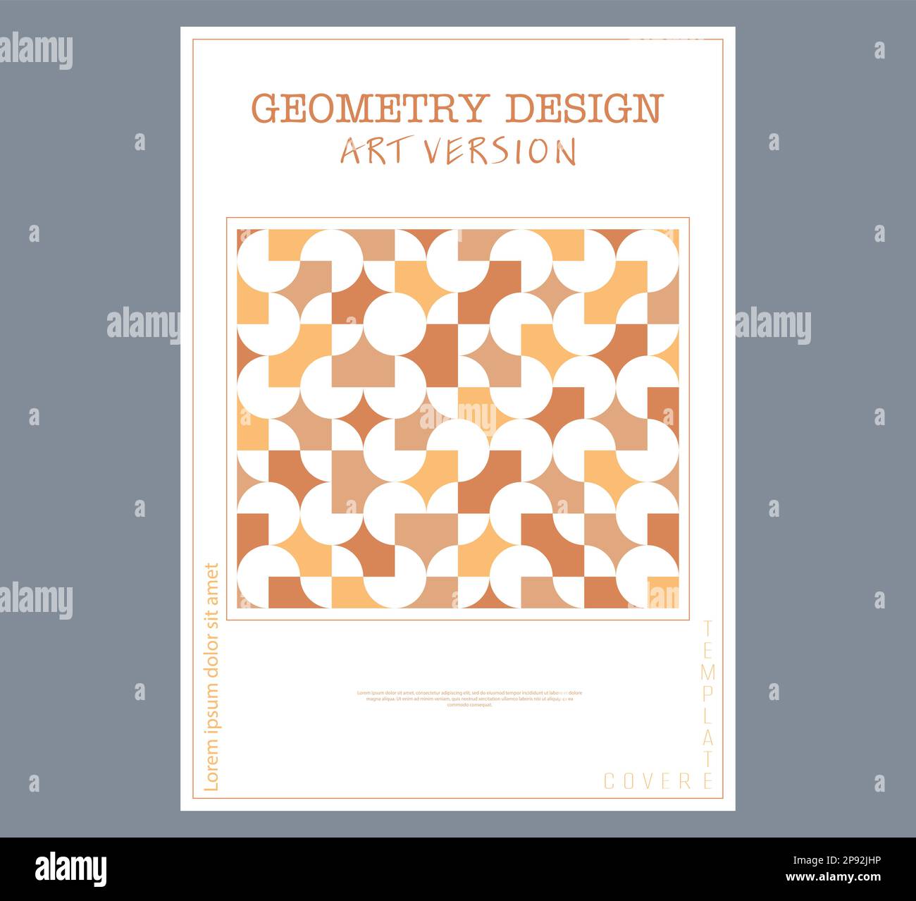 Geometric design template. Layout for a creative cover, booklet or ...