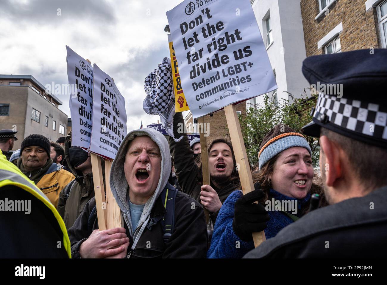 Pro trans protest hi-res stock photography and images - Alamy