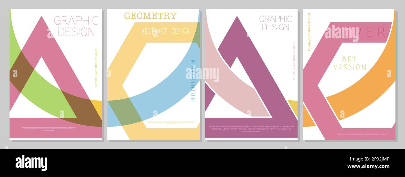 A set of product packaging templates, simple backgrounds, covers ...