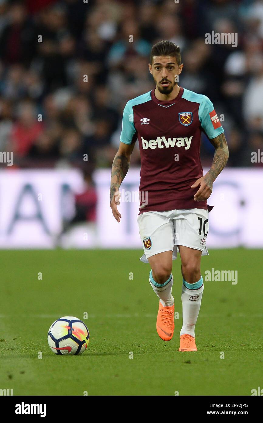 Manuel Lanzini of West Ham United - West Ham United v Manchester United ...