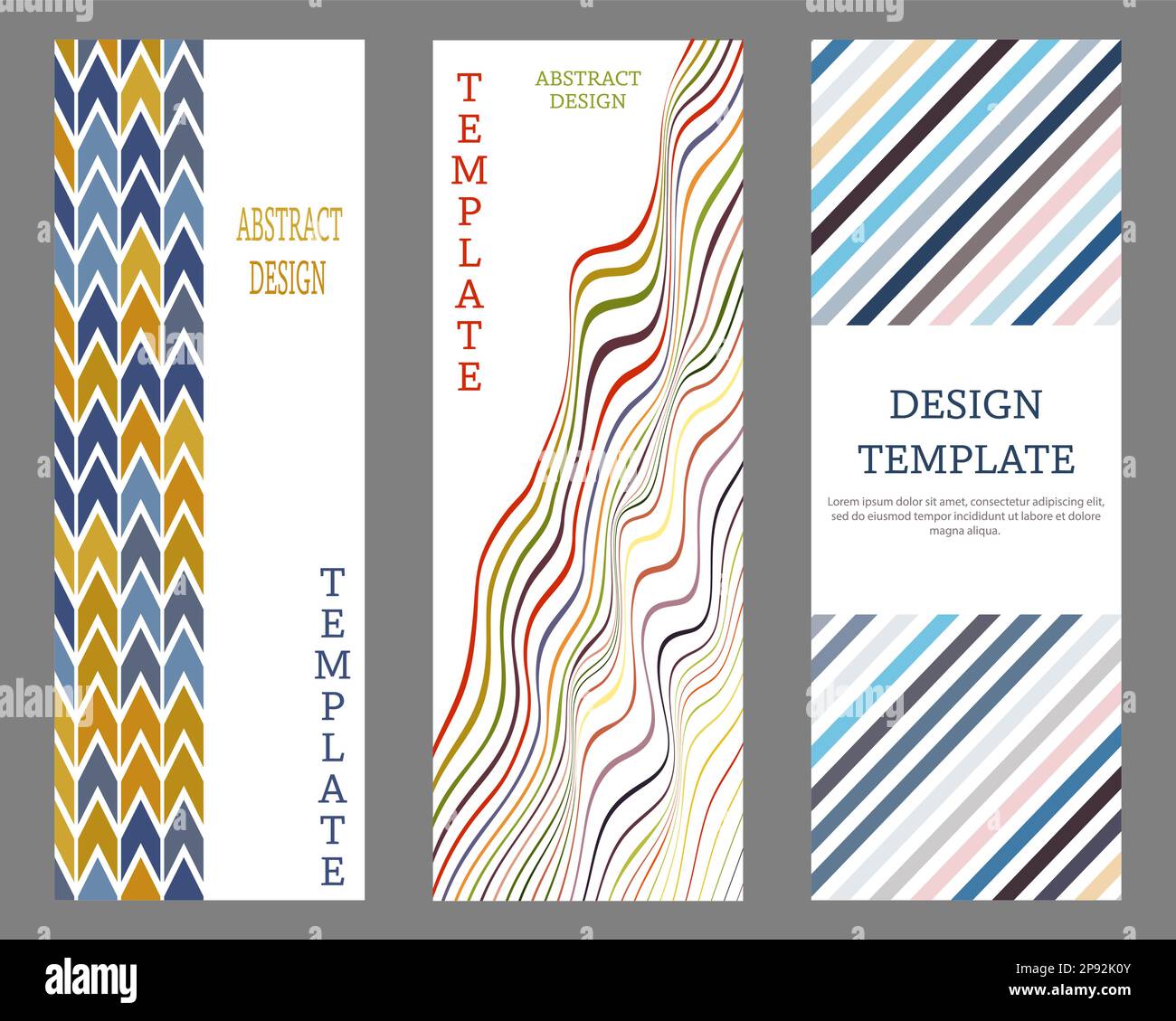 A set of abstract geometric design layouts. The idea for title pages ...