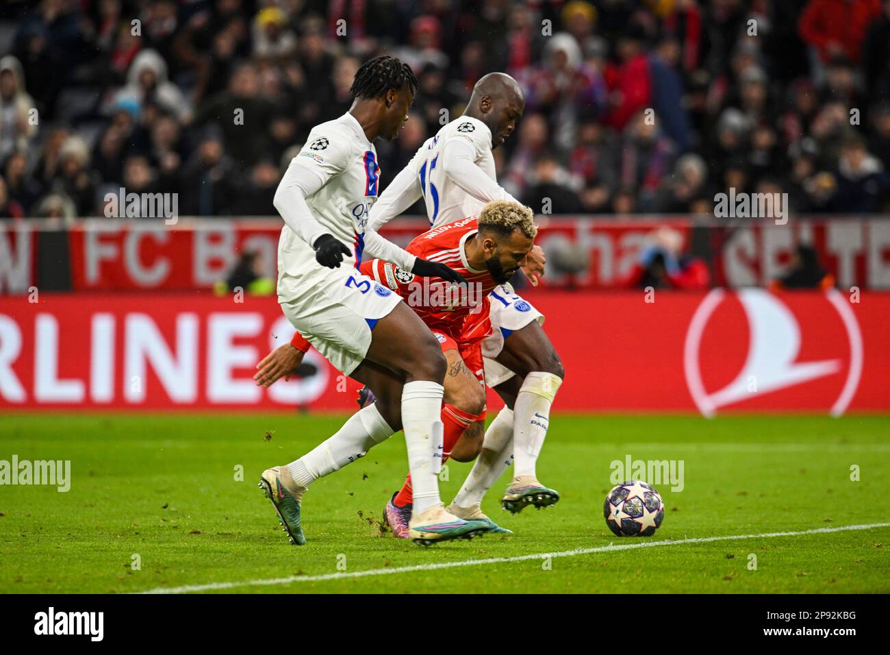 Munich, 8. March 2023, #13 Eric Maxim Choupo-Moting FCB, #3 Fussball ...