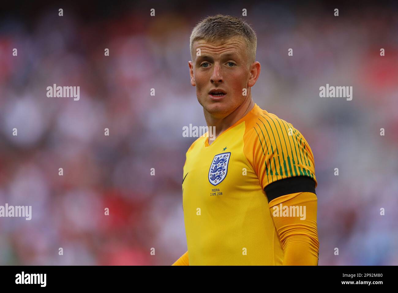 Jordan Pickford of England - England v Nigeria, International Friendly ...