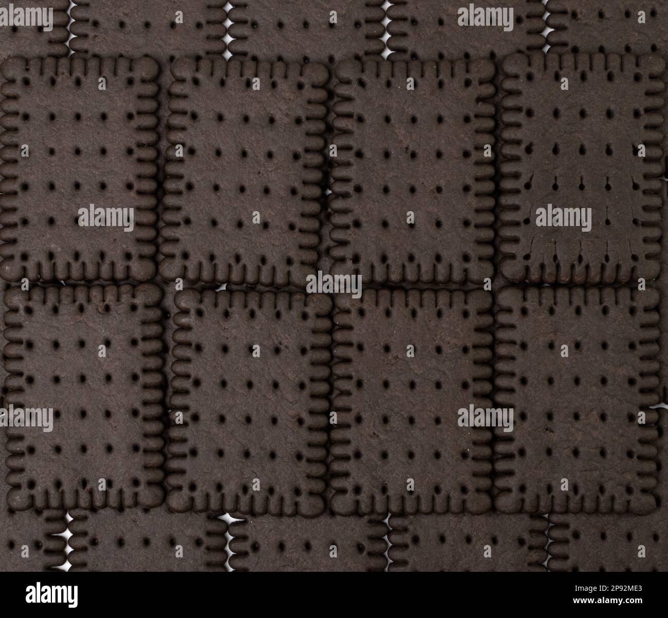 Chocolate Biscuit Texture Background, Black Quadratic Cookie Mockup ...