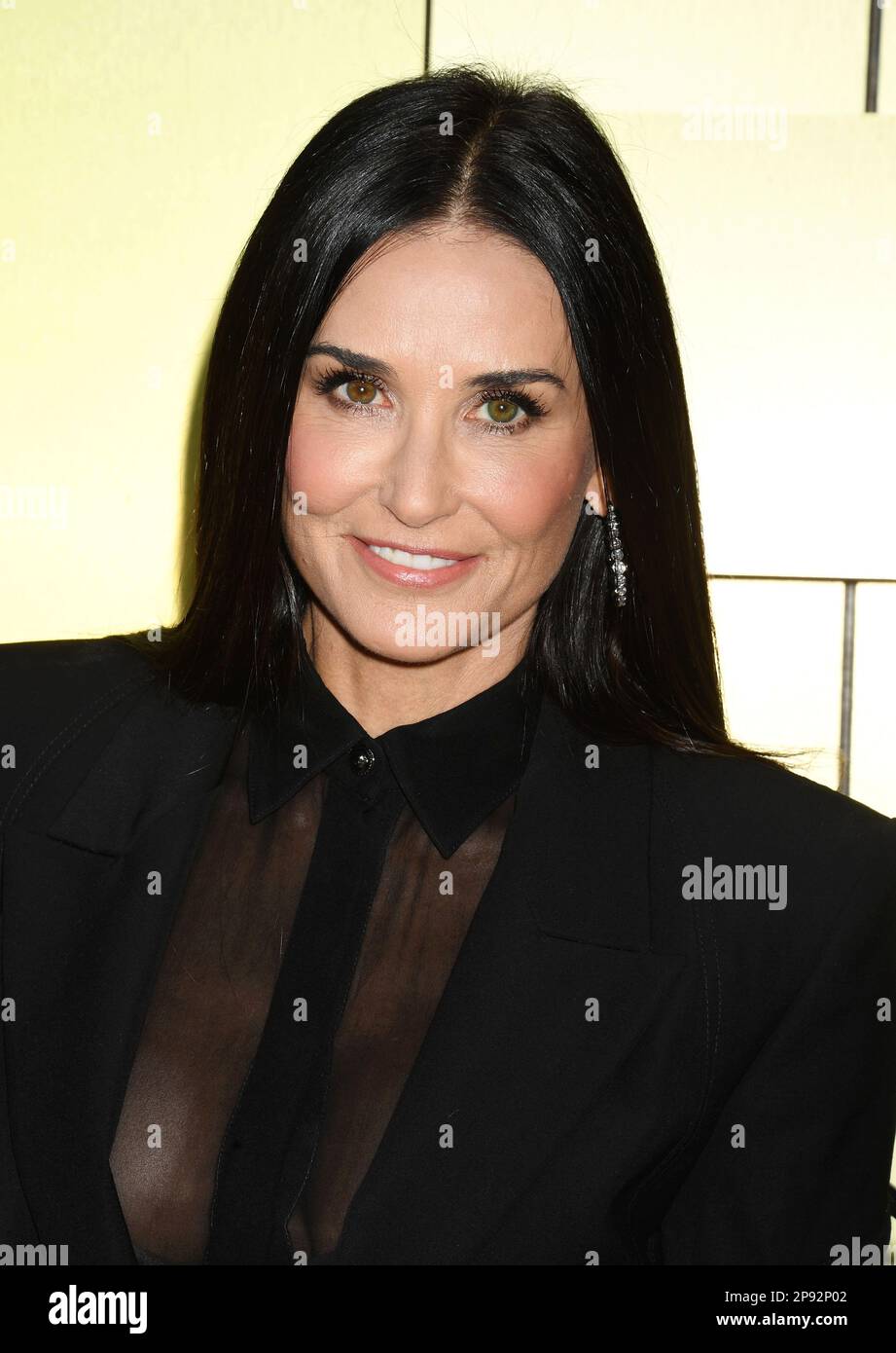 WEST HOLLYWOOD, CALIFORNIA - MARCH 09: Demi Moore attends the Versace ...