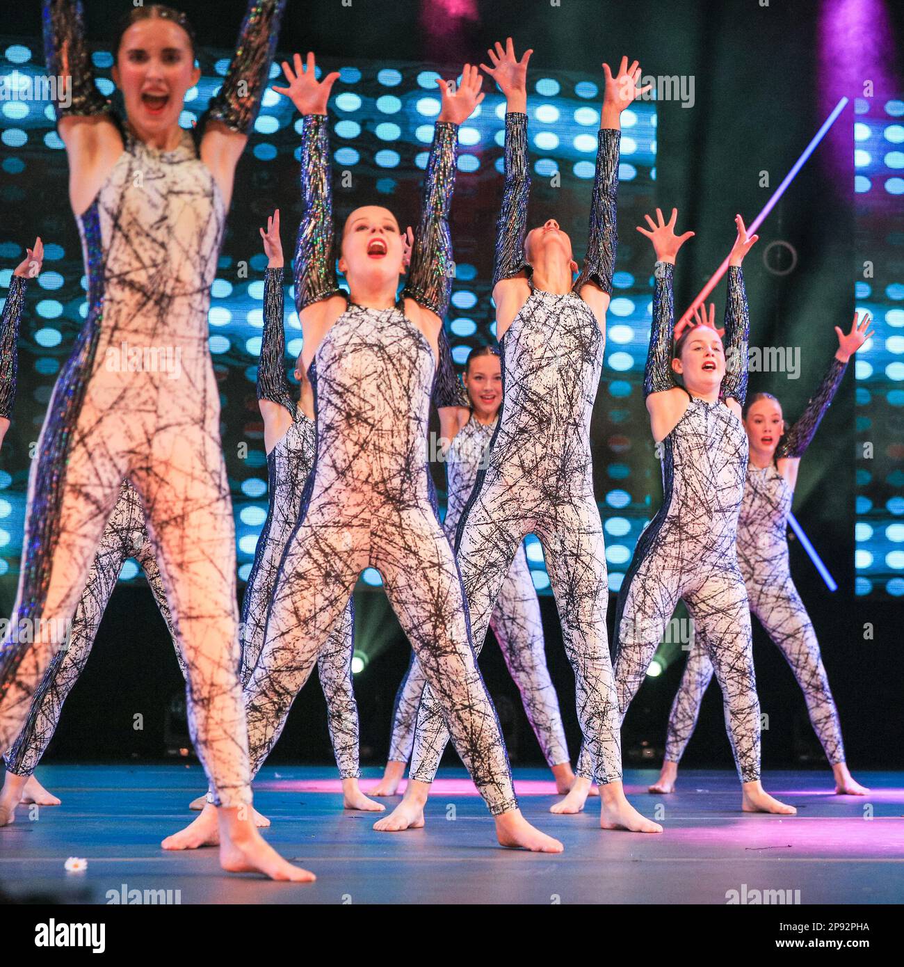 London, UK. 10th Mar, 2023. Young dancers from Spirit YPC perform on ...