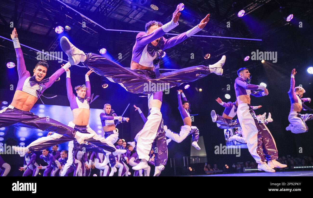 London, UK. 10th Mar, 2023. Young dancers from Addict Dance Academy ...