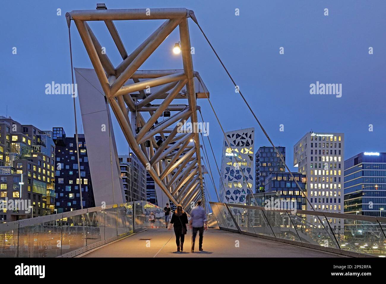 Norway, Oslo, Norway, Oslo, The Barcode Project office and apartment ...