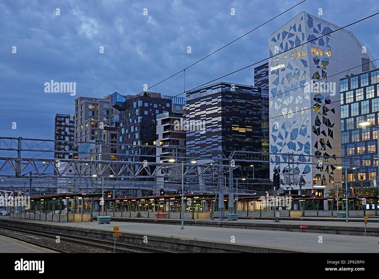 Norway, Oslo, Norway, Oslo, The Barcode Project office and apartment ...