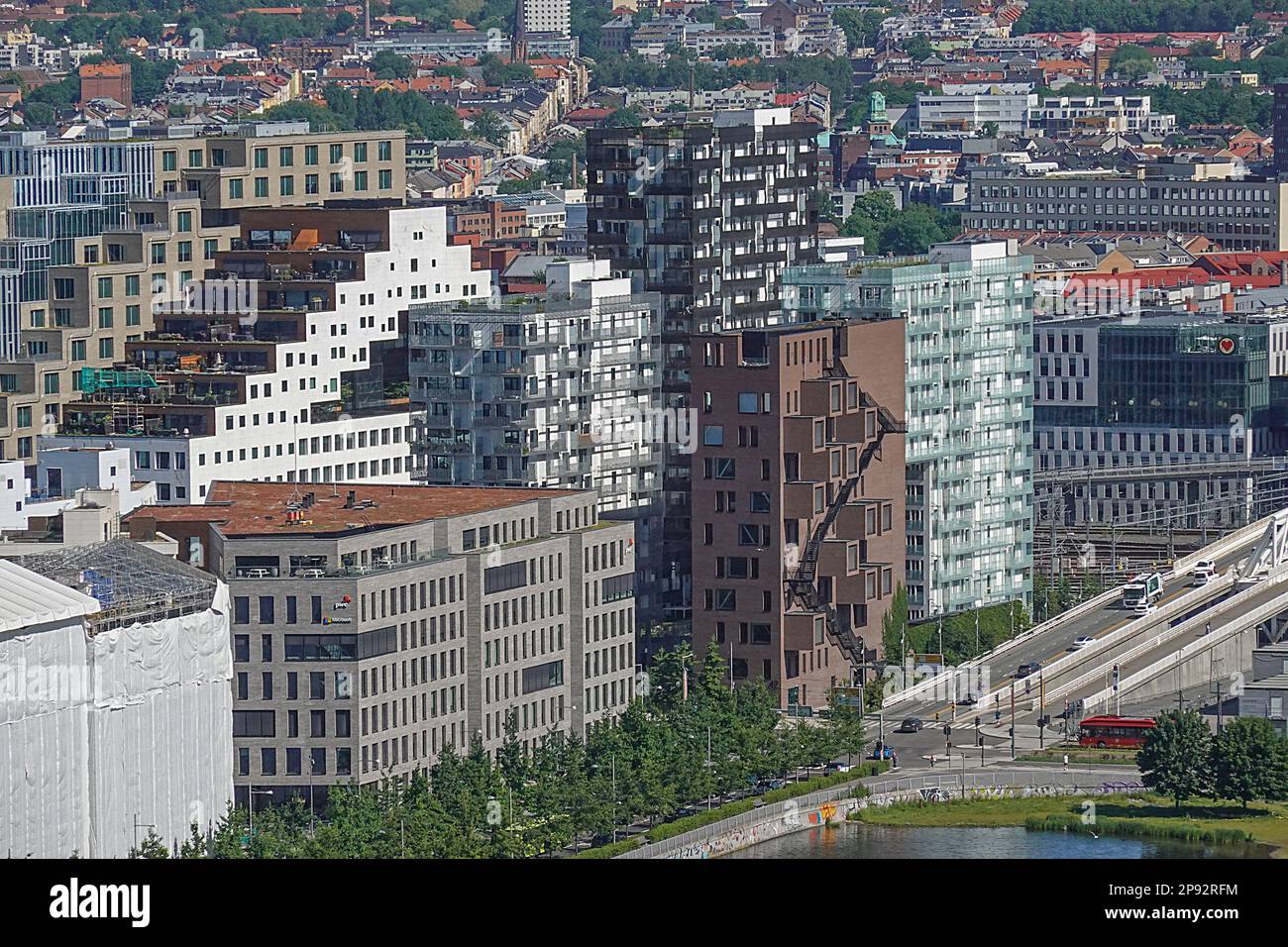 Norway, Oslo, Norway, Oslo, The Barcode Project office and apartment ...