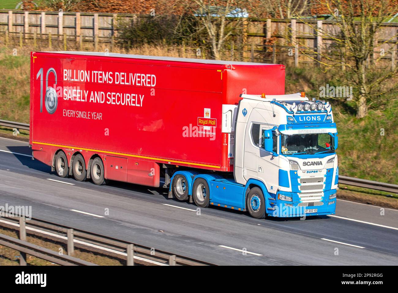Red Royal Mail Post Office Haulage delivery SCANIA Super trucks, lorry ...