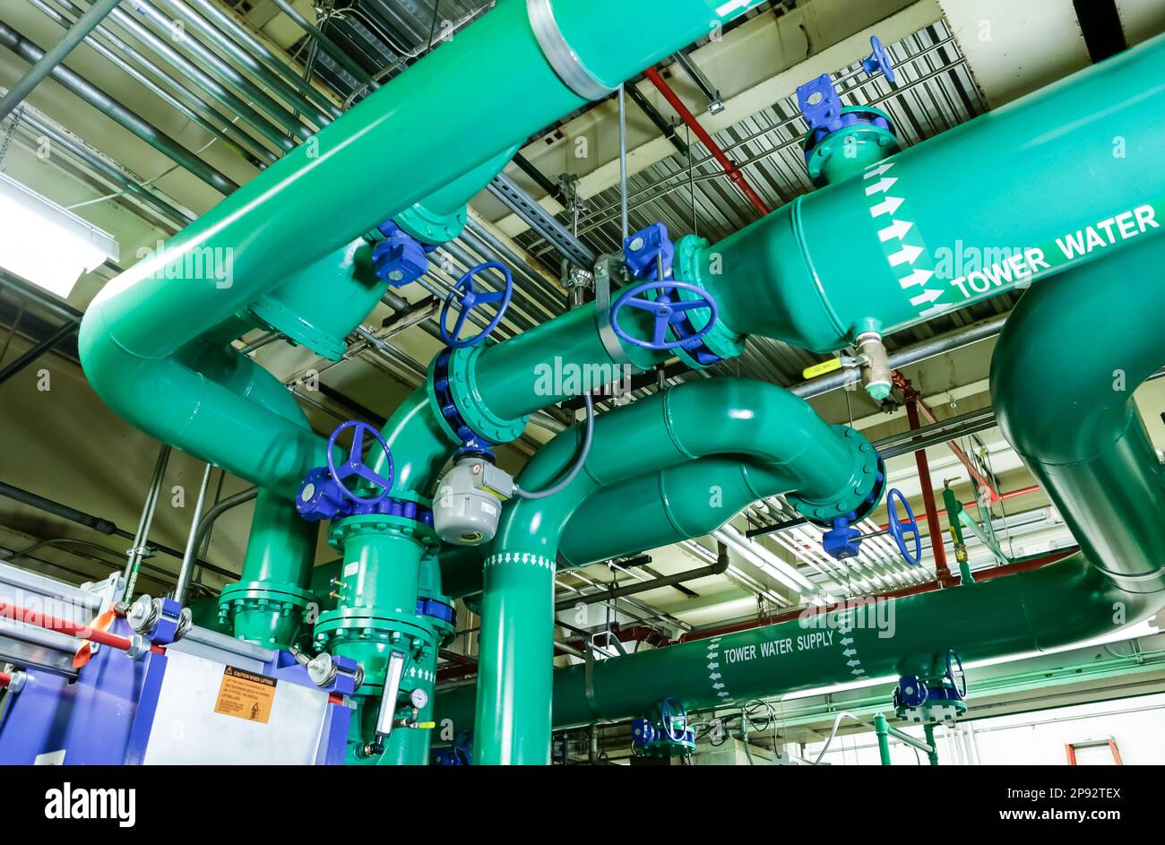 The inner workings of a modern factory in Detroit,MI USA Stock Photo ...