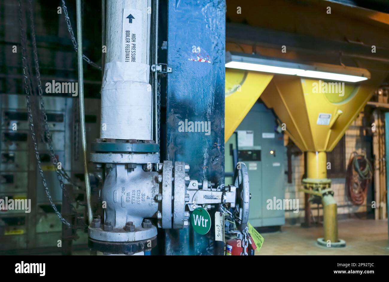 The inner workings of a modern factory in Detroit,MI USA Stock Photo ...