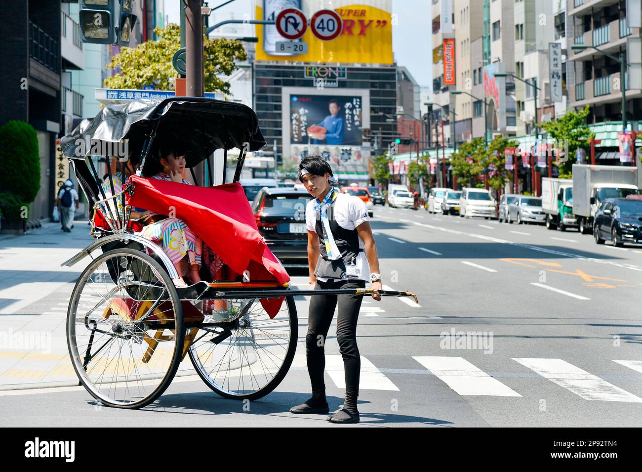 Rickshaw Tour in Tokyo - Japan Stock Photo - Alamy