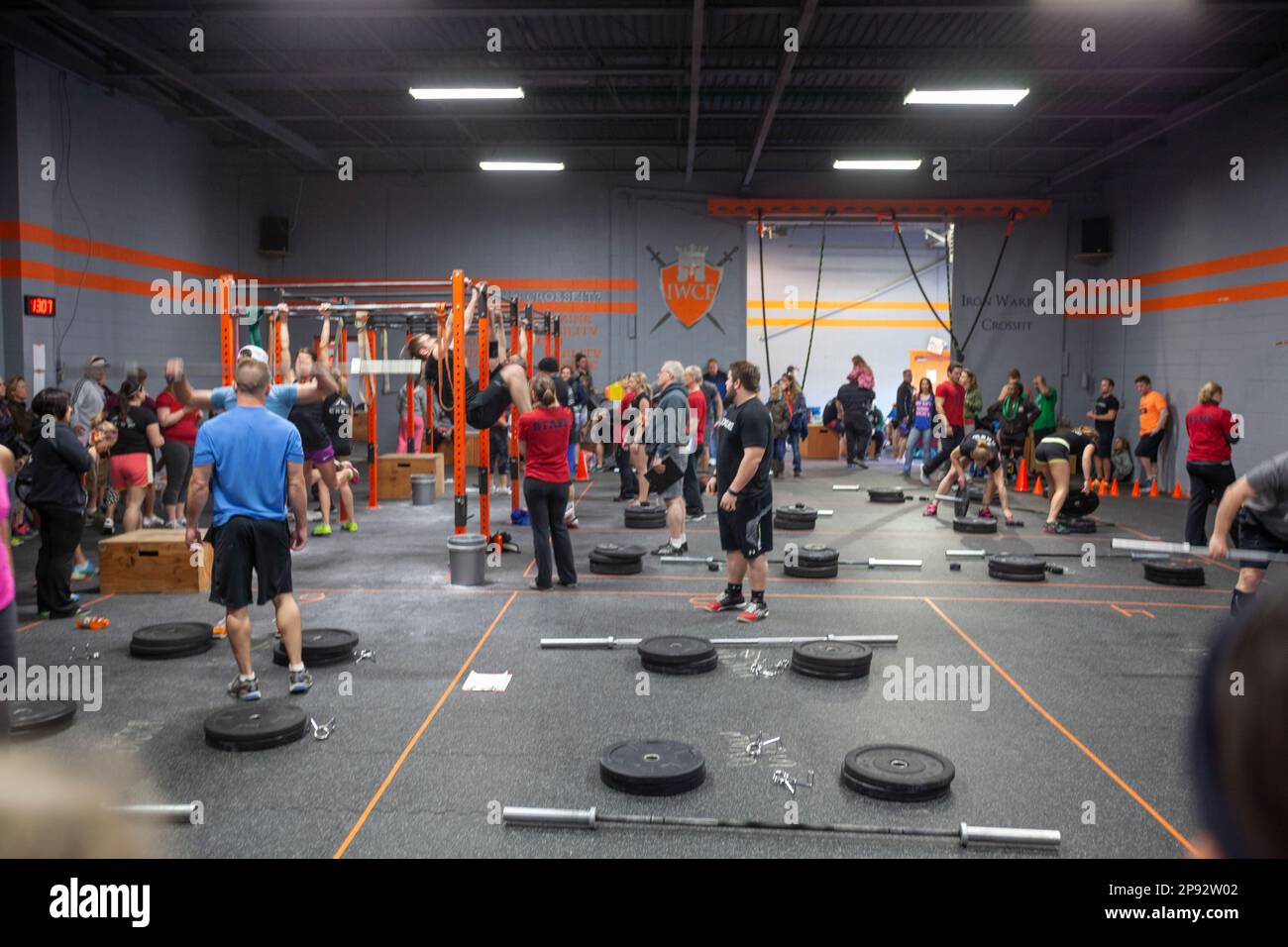 working out at the gym Stock Photo - Alamy