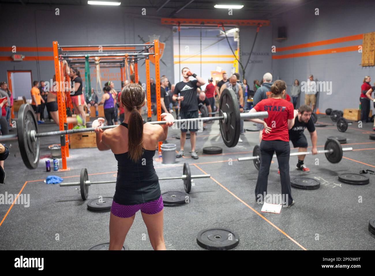 working out at the gym Stock Photo - Alamy