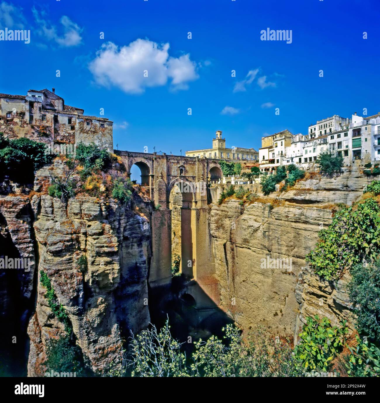 Ronda in Spain build on cliffs Stock Photo - Alamy