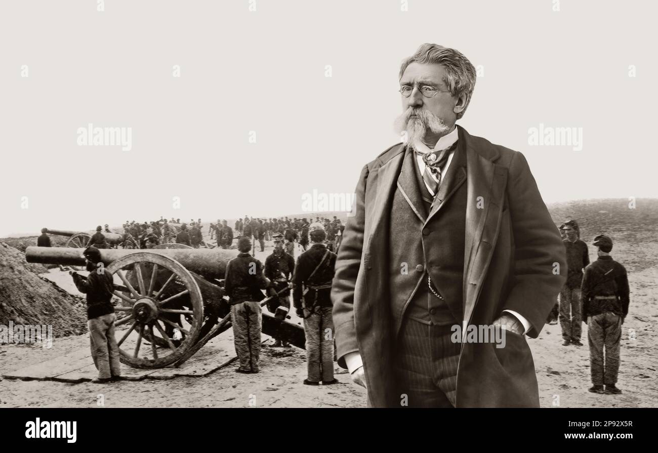 Mathew B. Brady, 1823 – 1896, early American photographer, scene of the ...