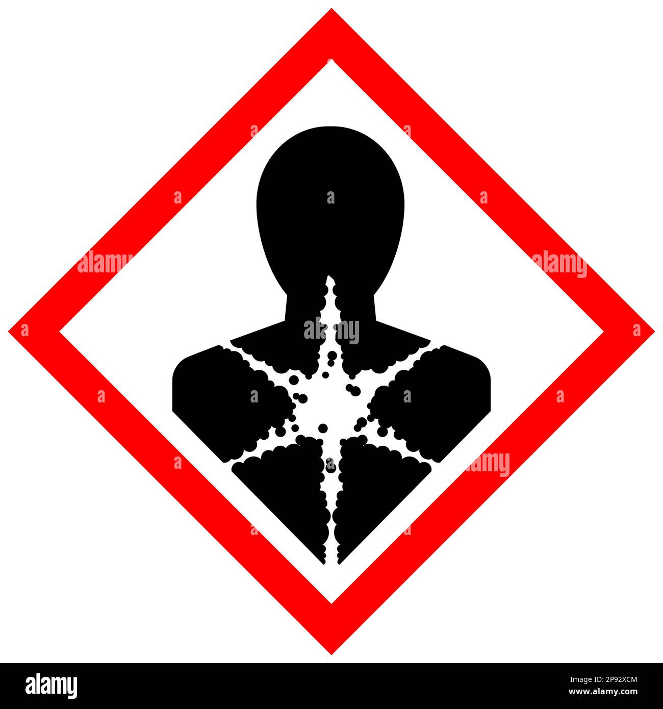 Health hazard sign Stock Photo - Alamy