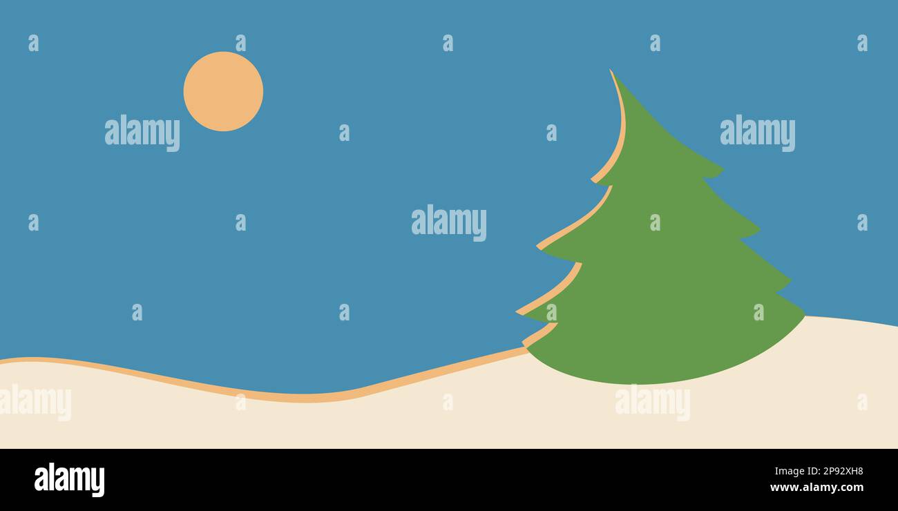 Sloping tree Stock Vector Images - Alamy