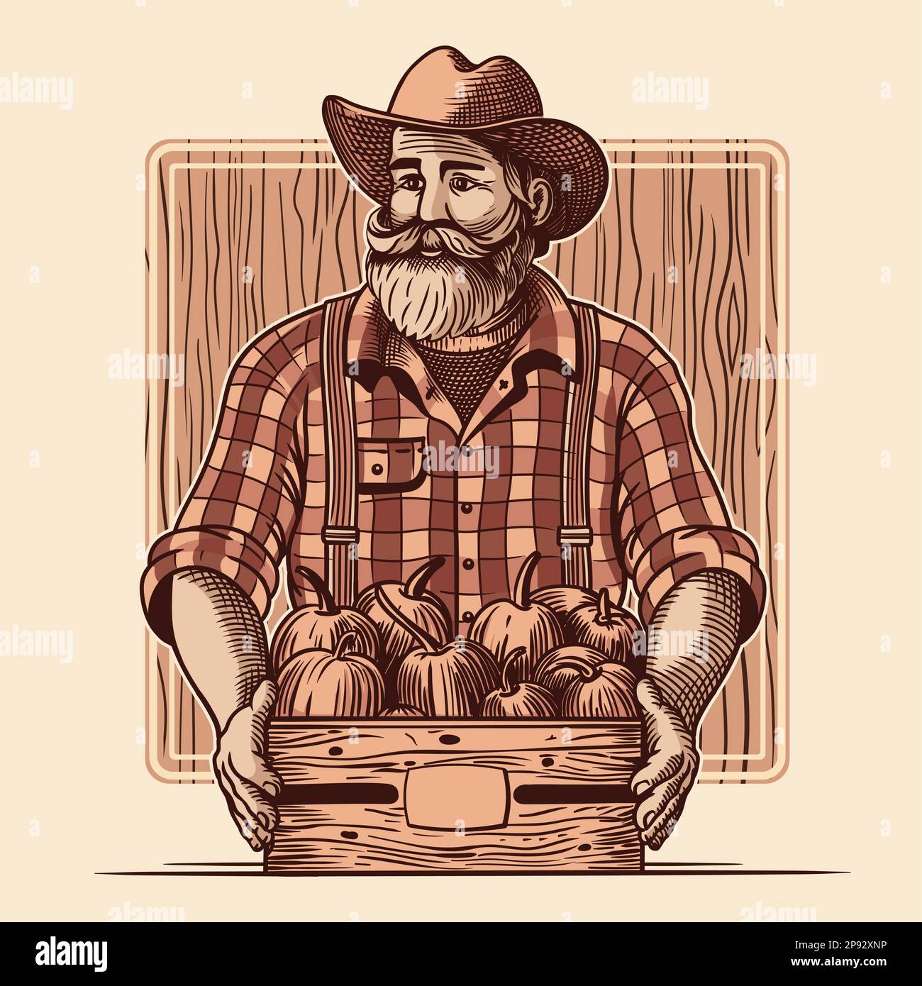 Melon plant picking Stock Vector Images - Alamy