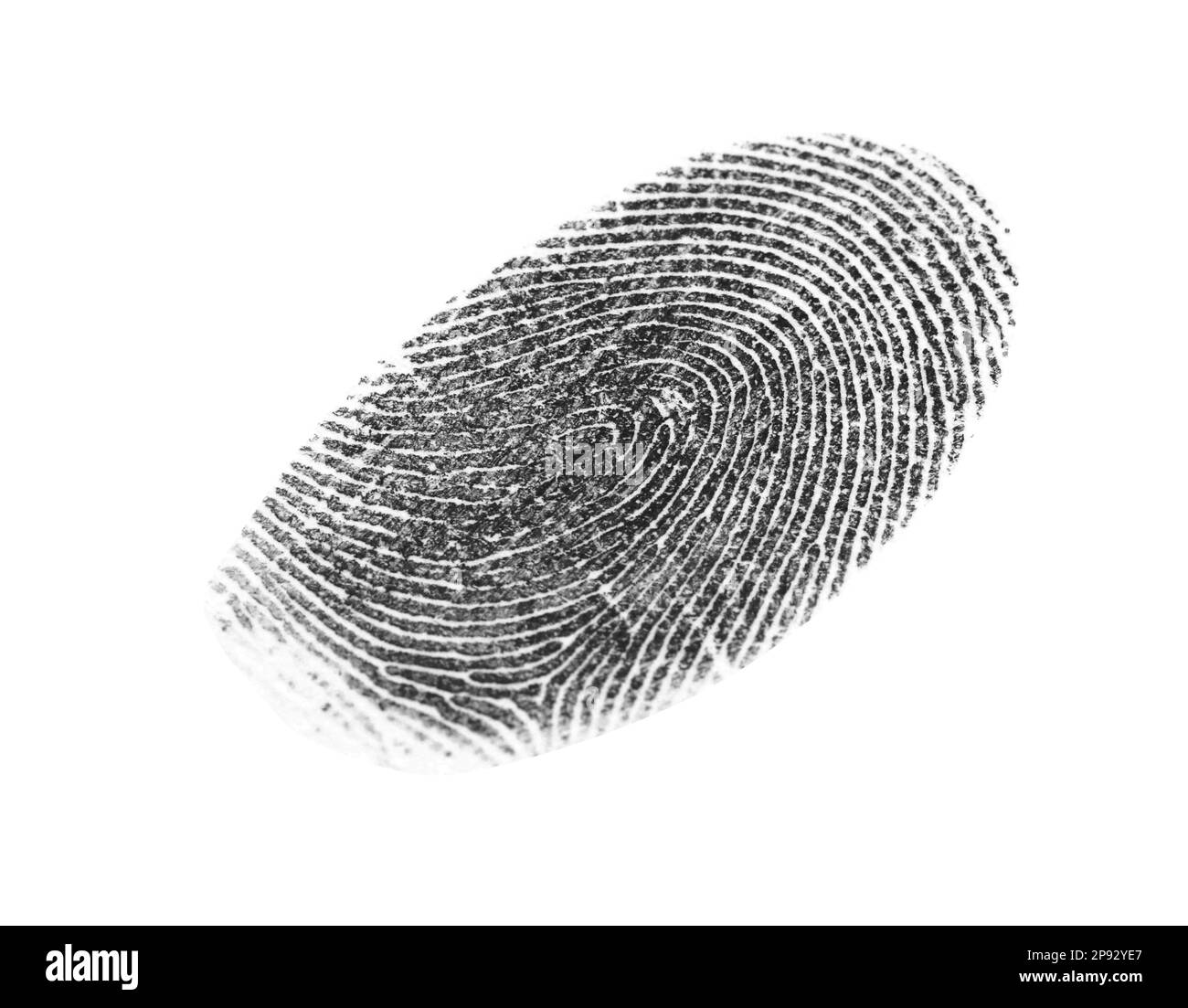 Black fingerprint made with ink on white background Stock Photo - Alamy