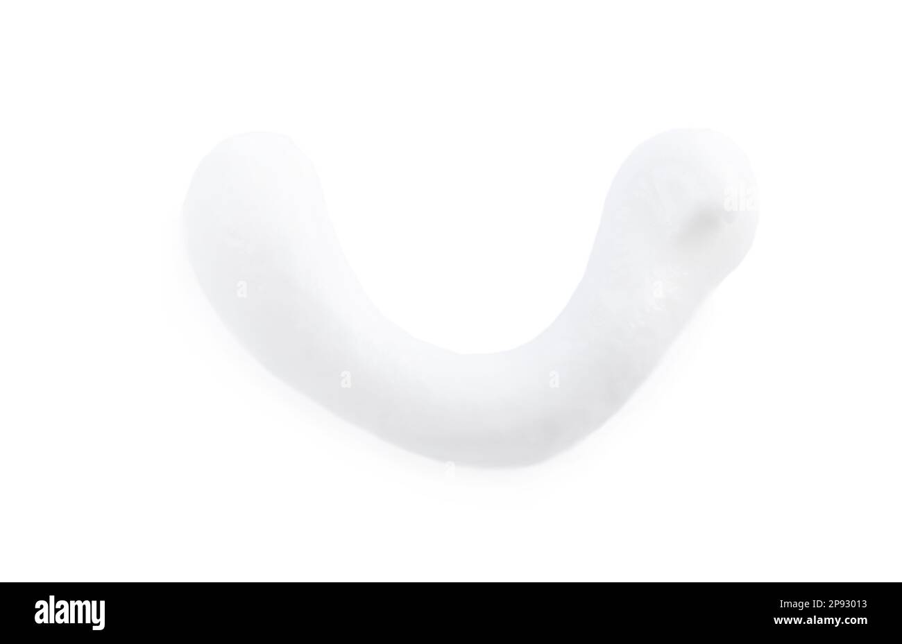 Toothpaste isolated on white, top view. Dental care Stock Photo - Alamy