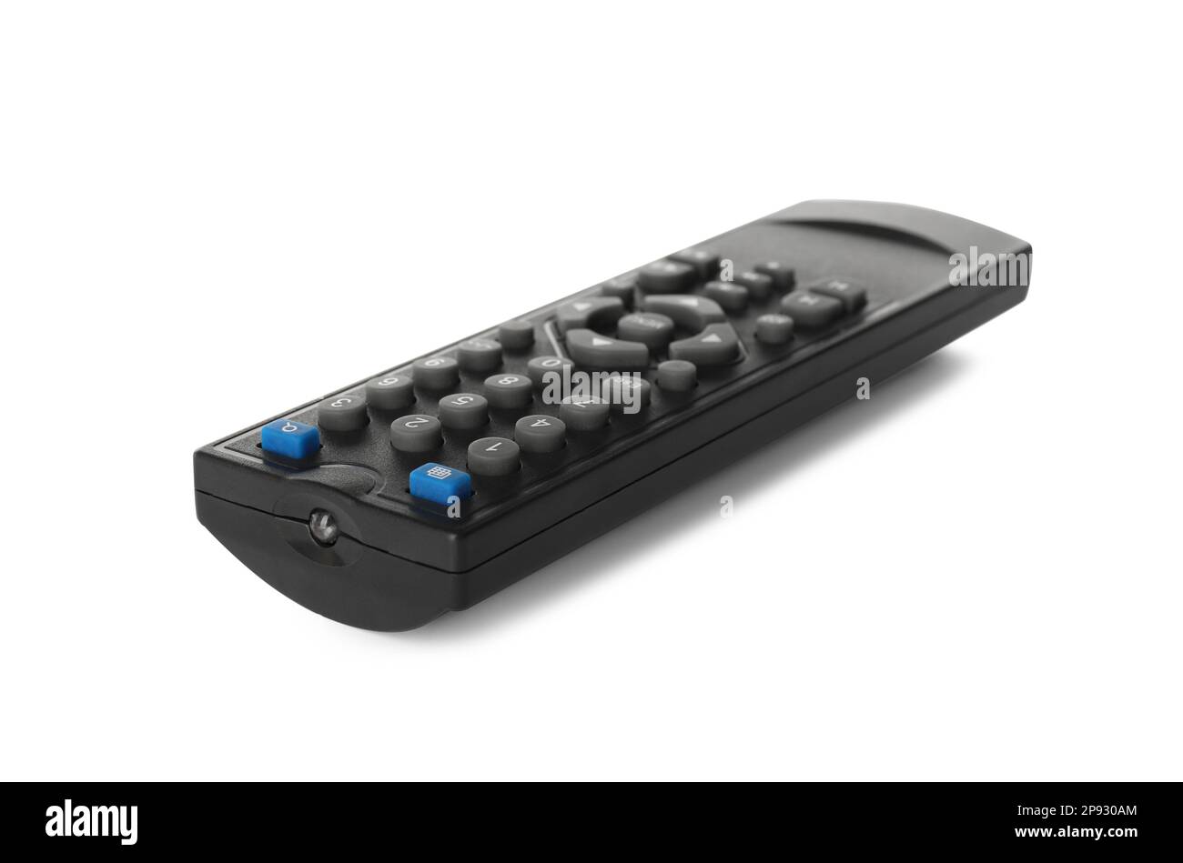 Modern tv remote control isolated on white Stock Photo - Alamy