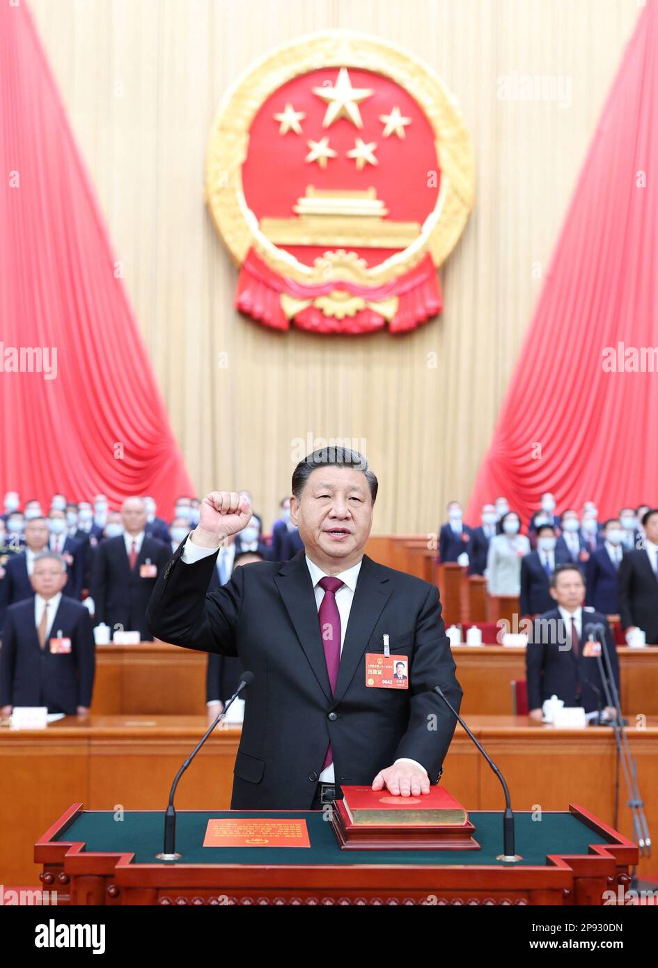 Beijing, China. 10th Mar, 2023. Xi Jinping, newly elected president of ...
