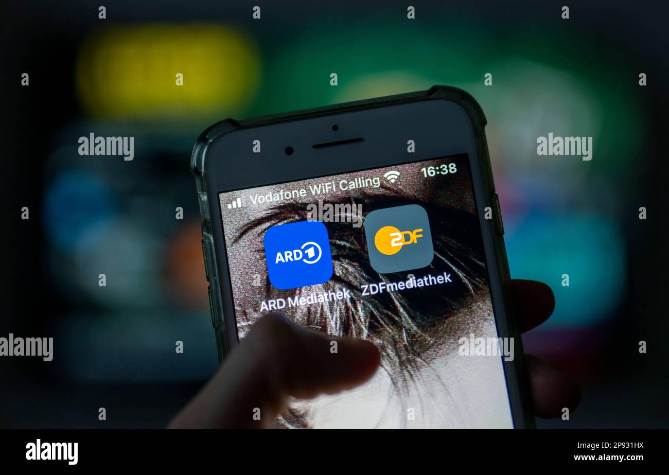 Berlin, Germany. 10th Mar, 2023. The ARD Mediathek and ZDF Mediathek ...