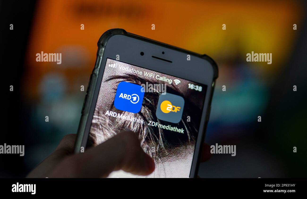 Berlin, Germany. 10th Mar, 2023. The ARD Mediathek and ZDF Mediathek ...