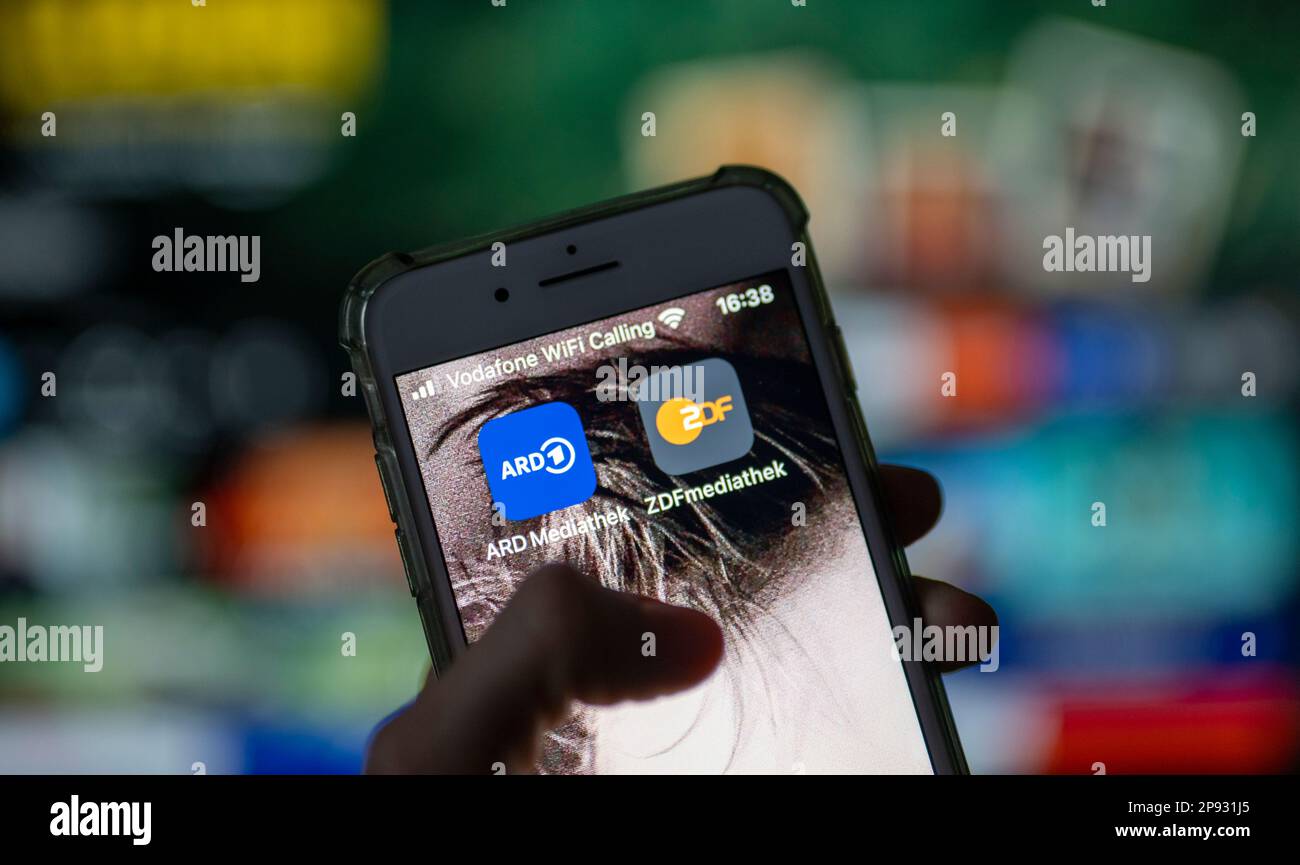 Berlin, Germany. 10th Mar, 2023. The ARD Mediathek and ZDF Mediathek ...