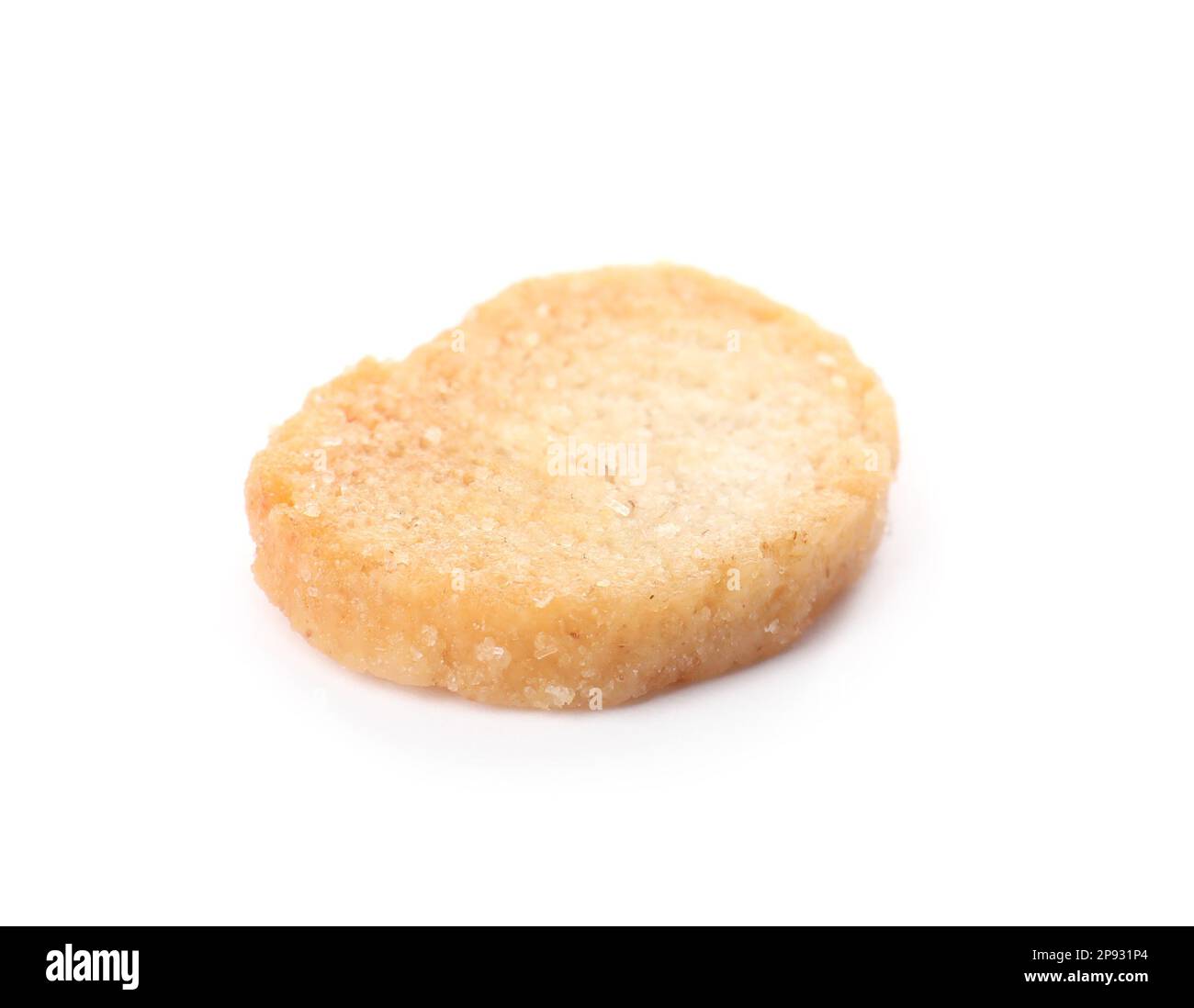 One delicious crispy rusk isolated on white Stock Photo - Alamy