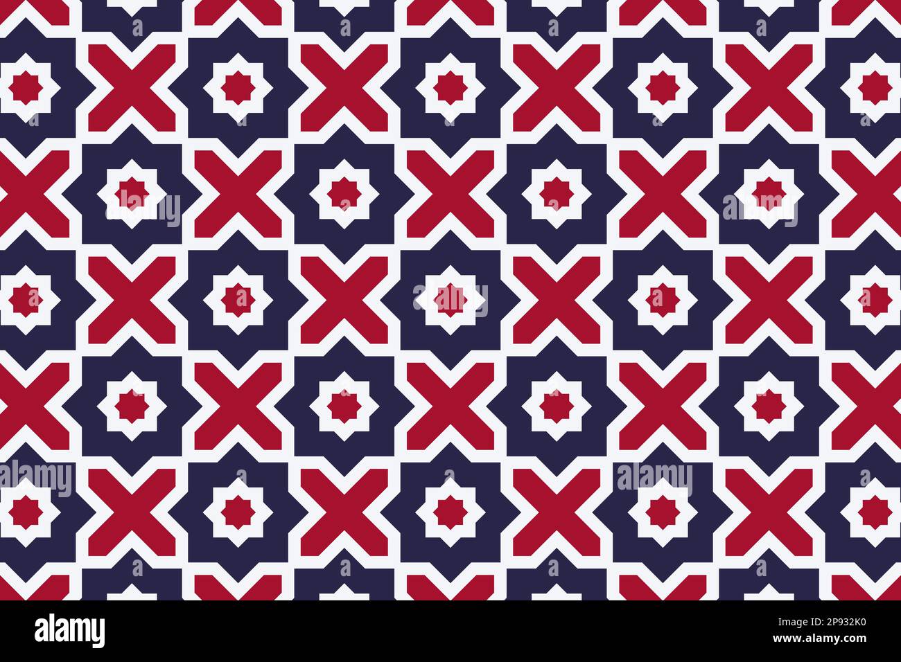 Geometric pattern in the colors of the national flag of Thailand. The ...