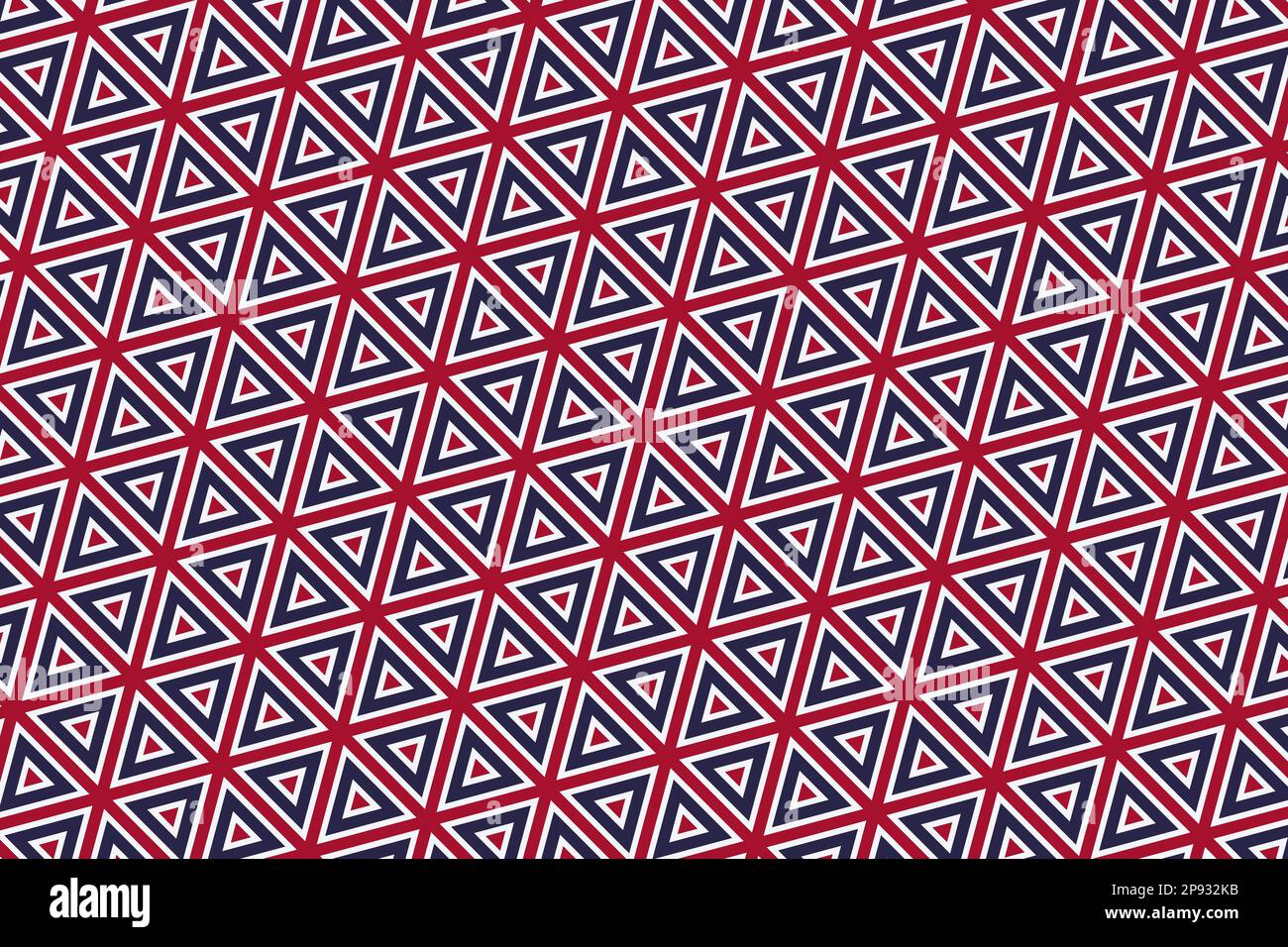 Geometric pattern in the colors of the national flag of Thailand. The ...